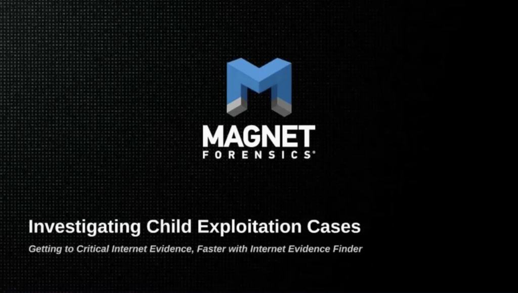 Investigating Child Exploitation Cases - Getting to Critical Internet ...