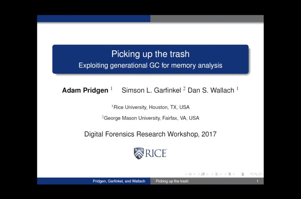 Picking Up The Trash Exploiting Generational Gc For Memory Analysis Forensic Focus