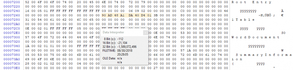 Word Forensic Analysis And Compound File Binary Format Forensic Focus