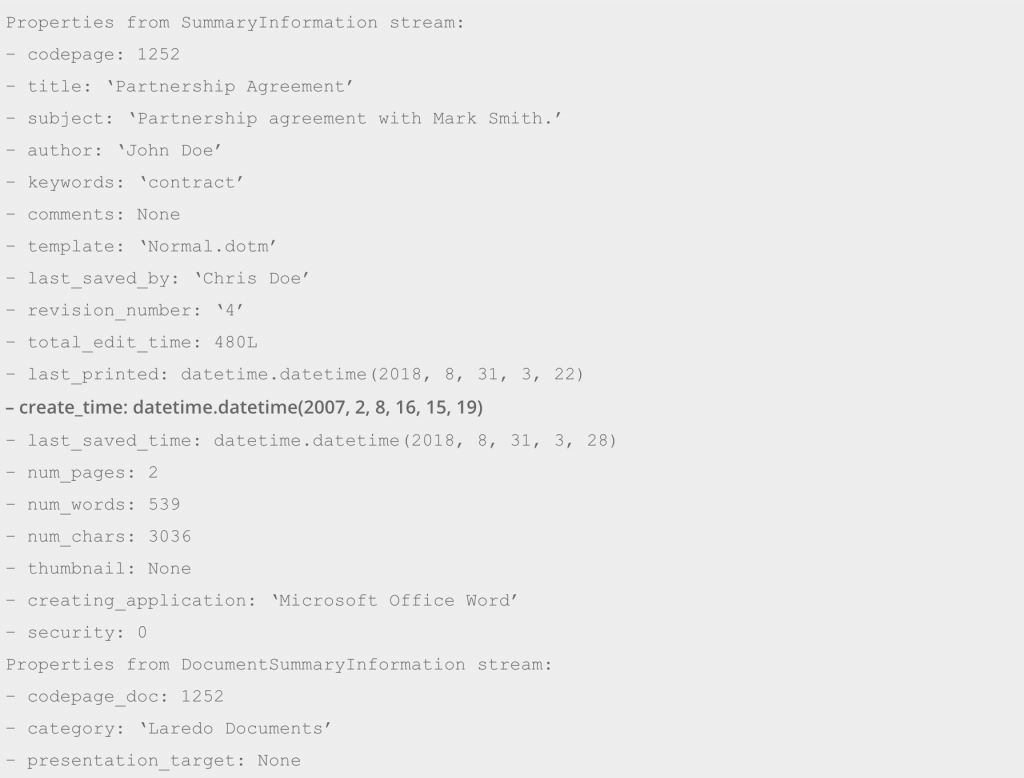 Word Forensic Analysis And Compound File Binary Format Forensic Focus