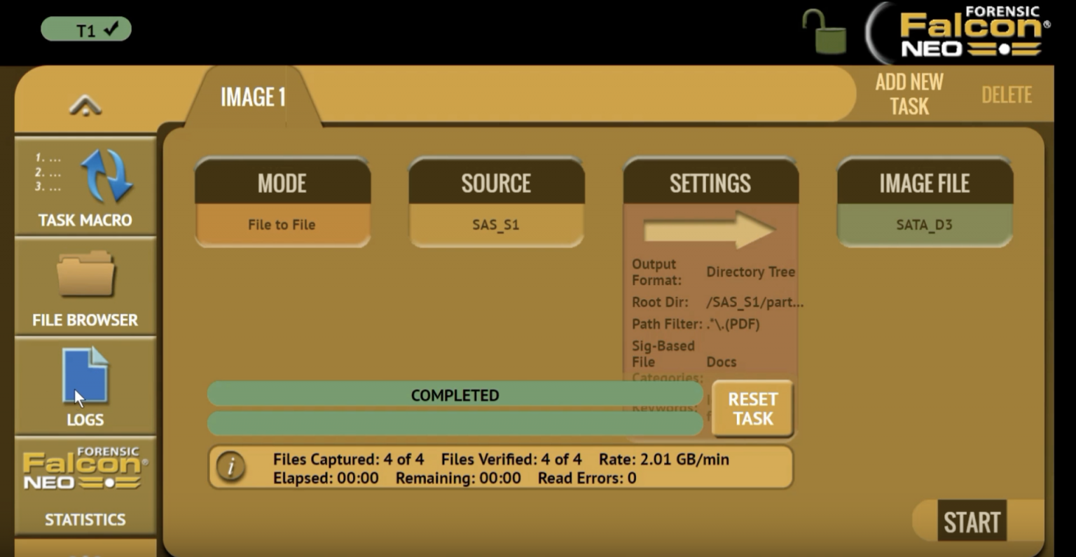How To: Create A Logical Image On Falcon NEO - Forensic Focus