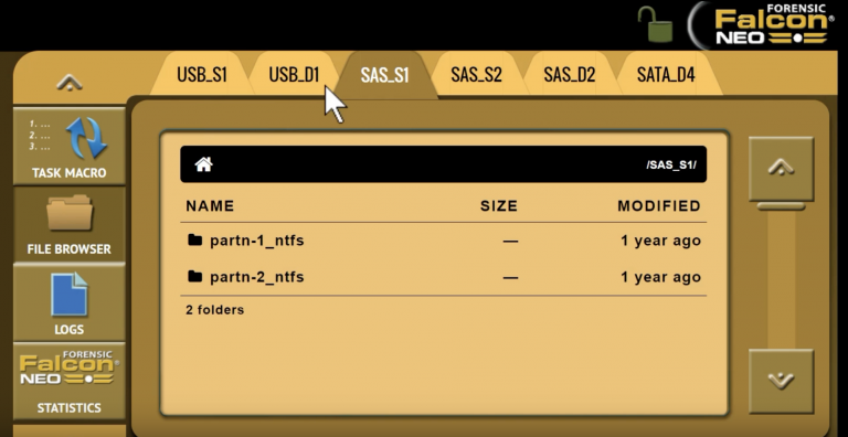 How To: Use The File Browser Feature In Logicube's Forensic Falcon NEO ...