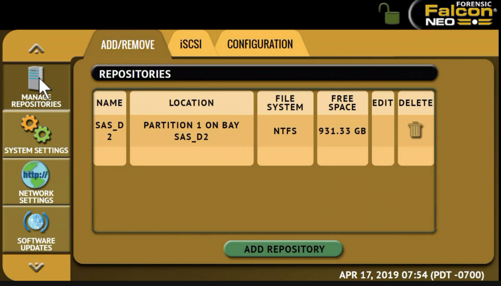 How To Image From A Network Repository Using Logicube's Forensic Falcon ...