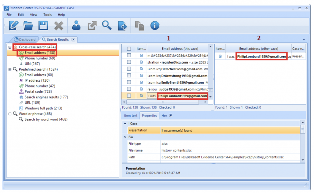 How To Use Cross-Case Search With Belkasoft Evidence Center - Forensic ...