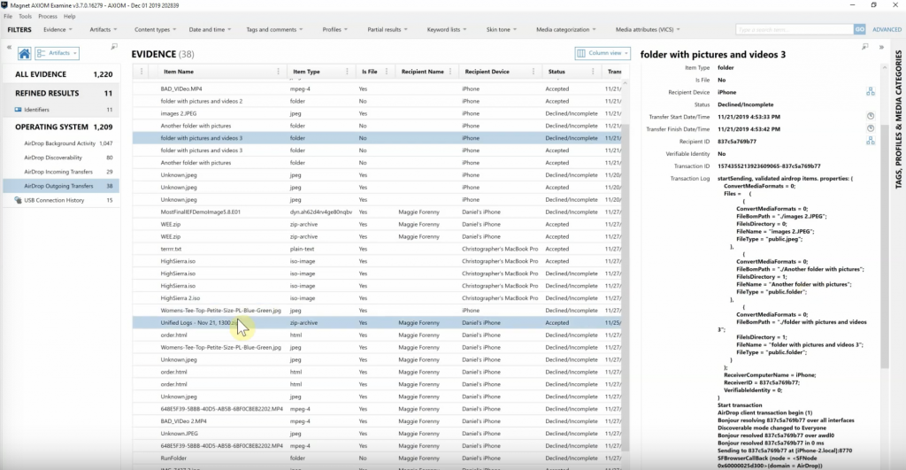 How To Parse AirDrop Artifacts In Magnet AXIOM - Forensic Focus