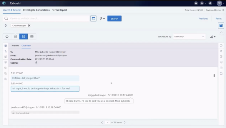 How To Review Text Chats With Nuix Investigate - Forensic Focus