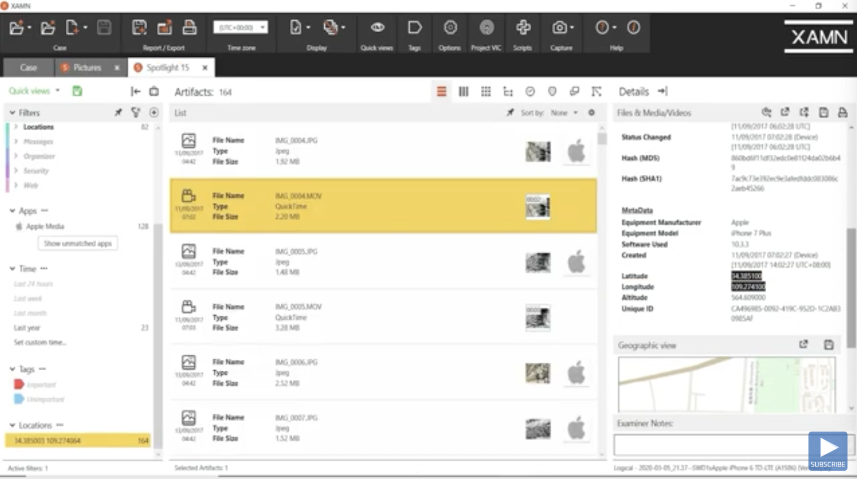 How To Find Location Data From Pictures In XAMN - Forensic Focus