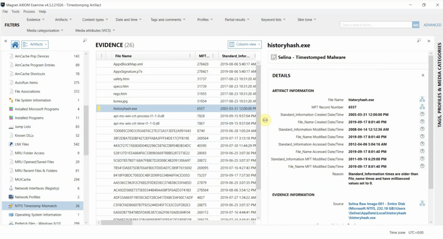 How To Expose Evidence Of Timestomping In Magnet AXIOM 4.4 - Forensic Focus