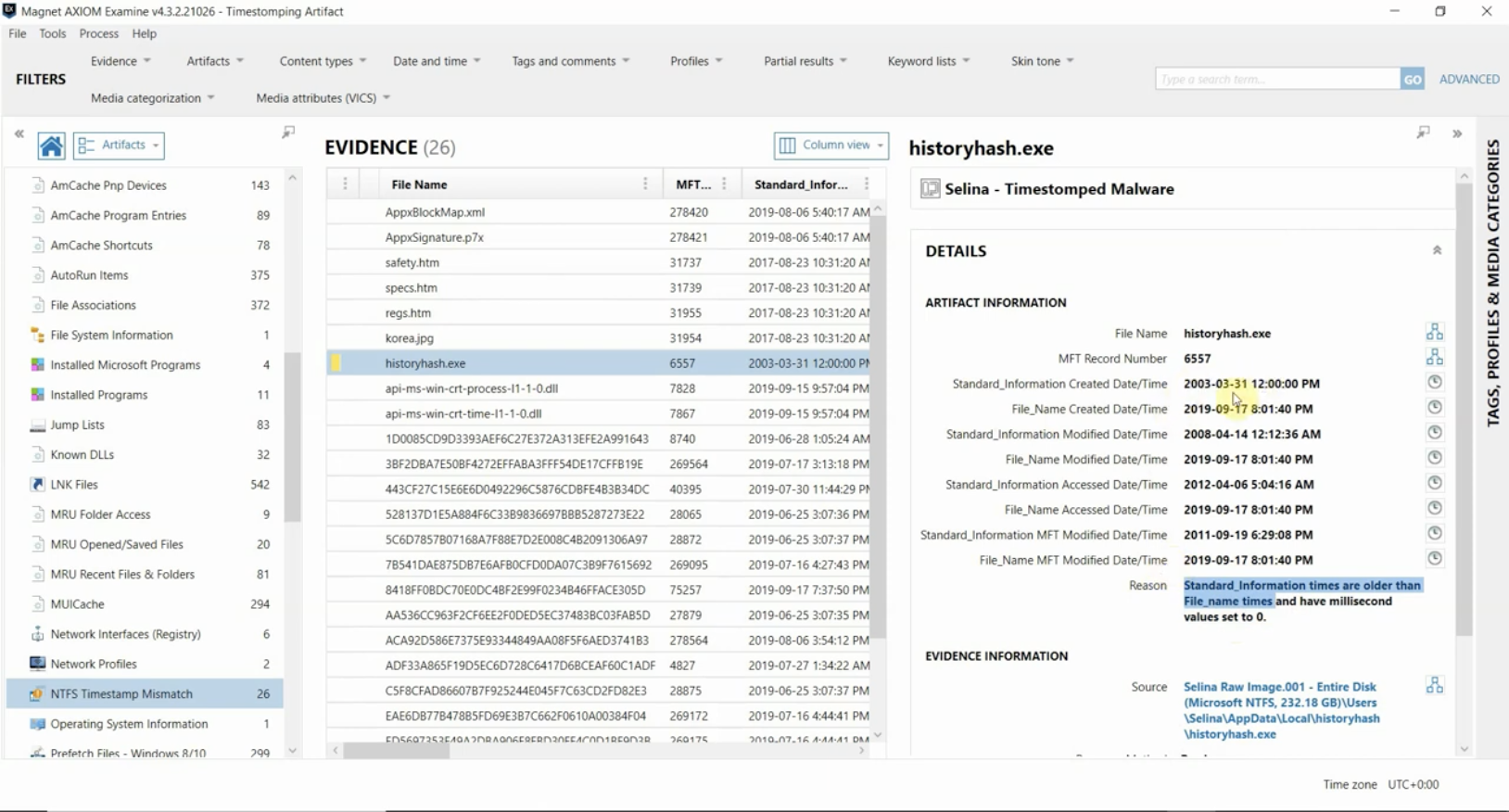 How To Expose Evidence Of Timestomping In Magnet AXIOM 4.4 - Forensic Focus