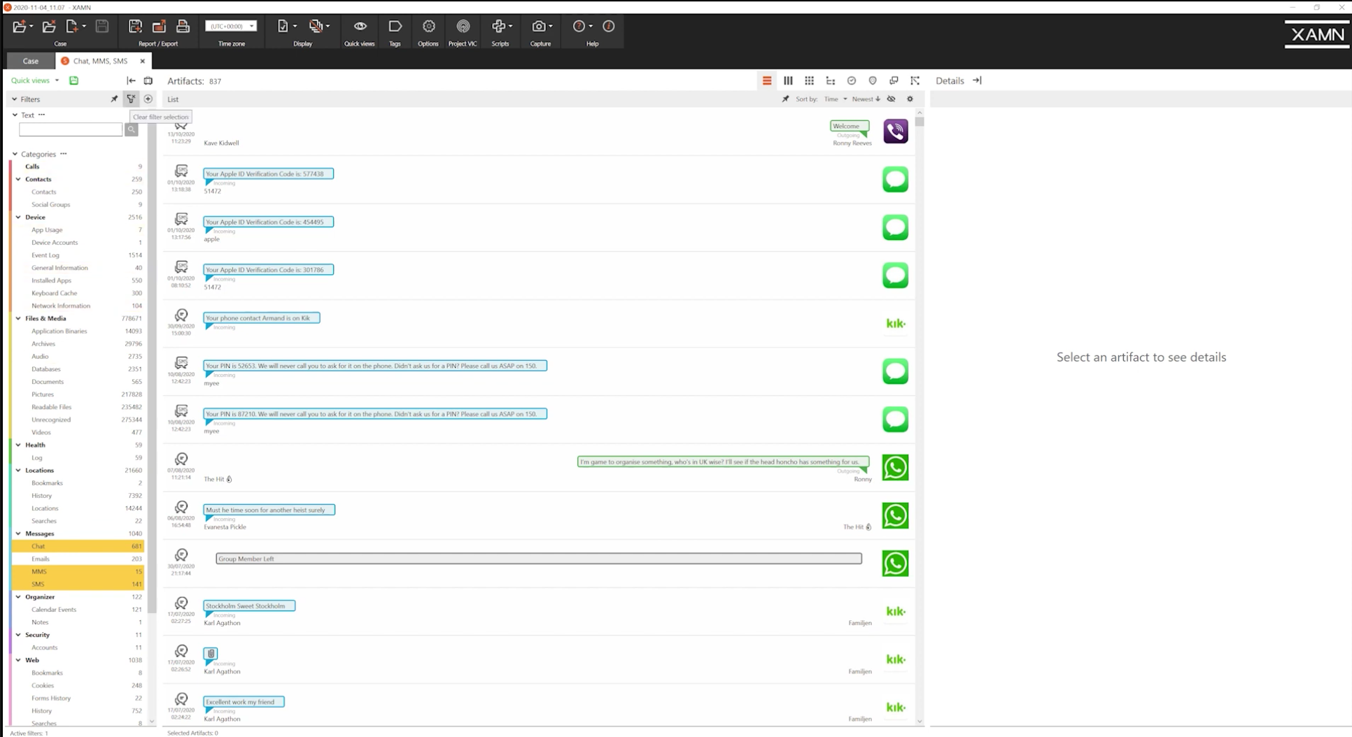 How To Use The Categories Filter In XAMN - Forensic Focus