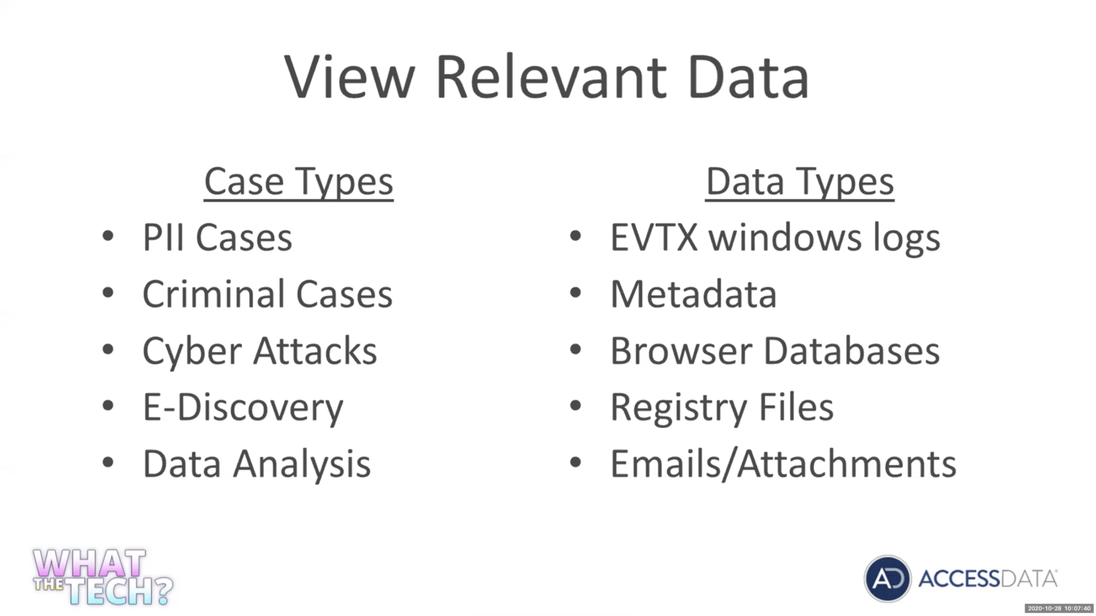 What the Tech? FTK Features That Might Surprise You - Forensic Focus
