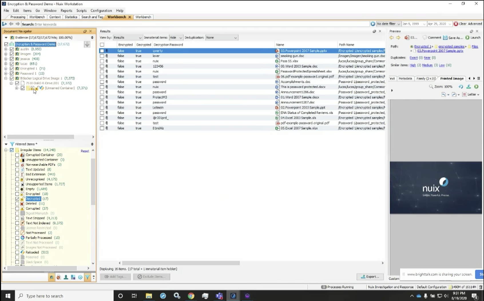 Nuix Digital Investigations Solutions: Defeating Encryption And ...