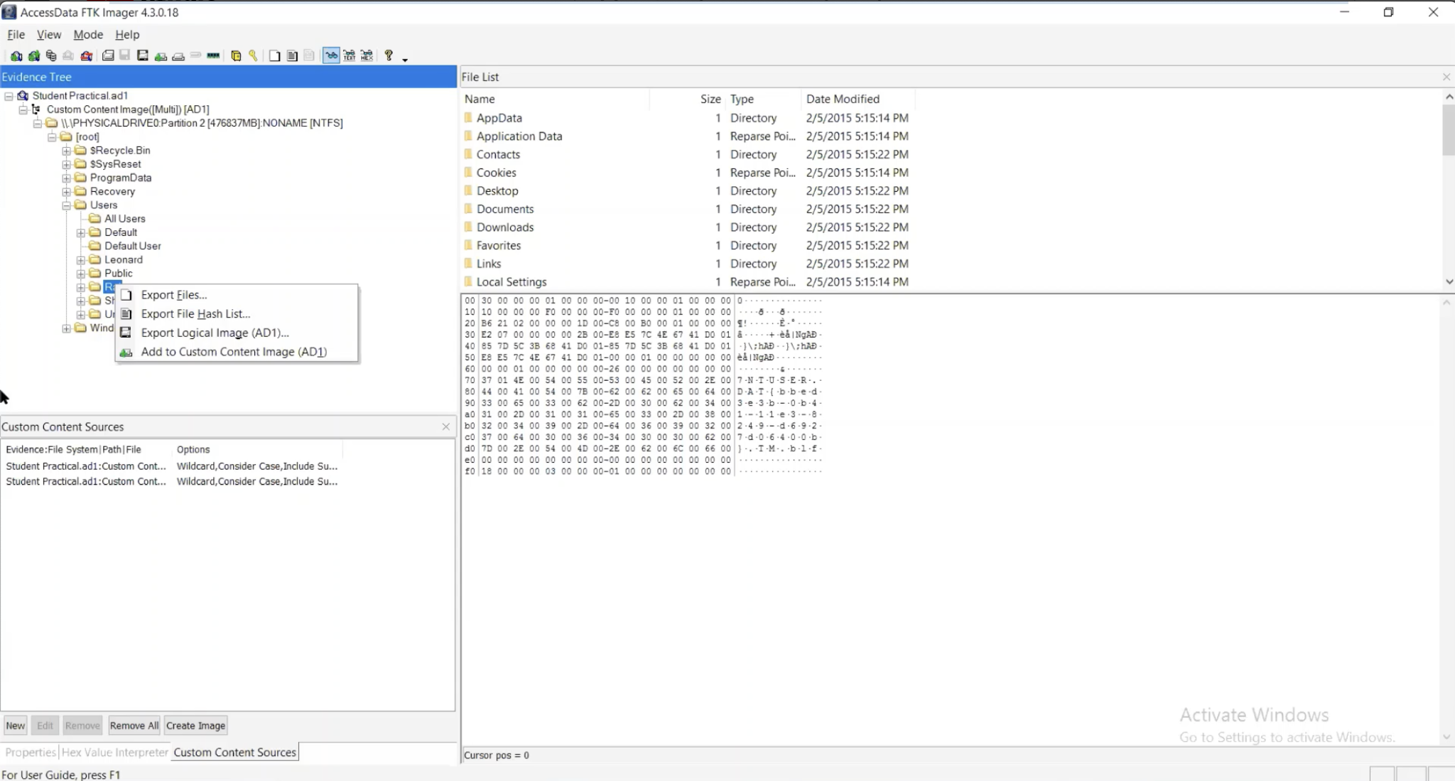 What The Tech Using Ftk Imager Forensic Focus