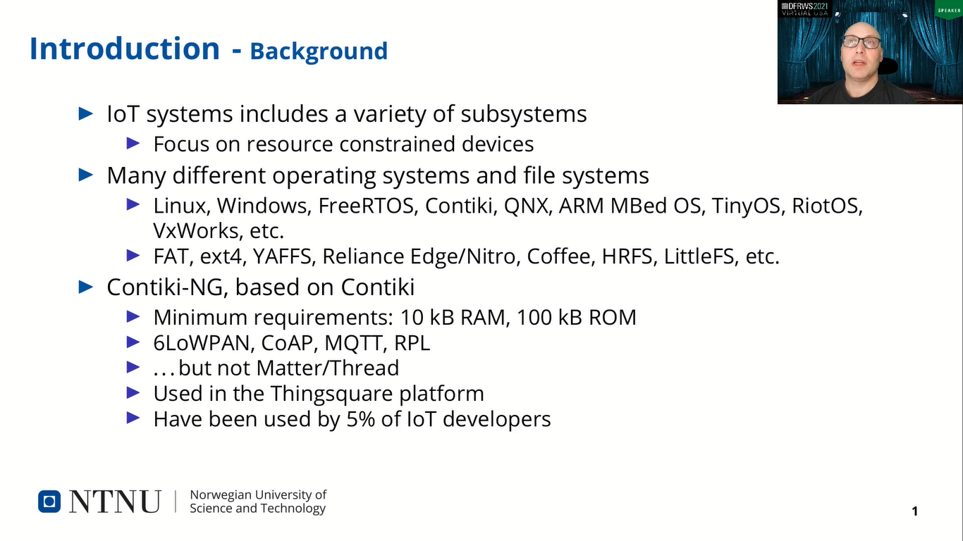 Coffee Forensics: Reconstructing Data in IoT Devices Running Contiki OS ...