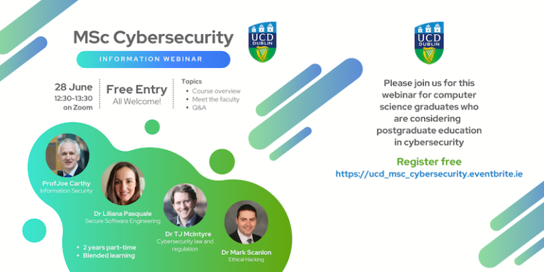 University College Dublin Launches MSc in Cybersecurity - Forensic Focus
