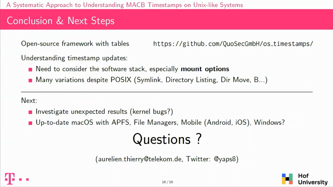 A Systematic Approach To Understanding Macb Timestamps On Unixlike Systems Forensic Focus