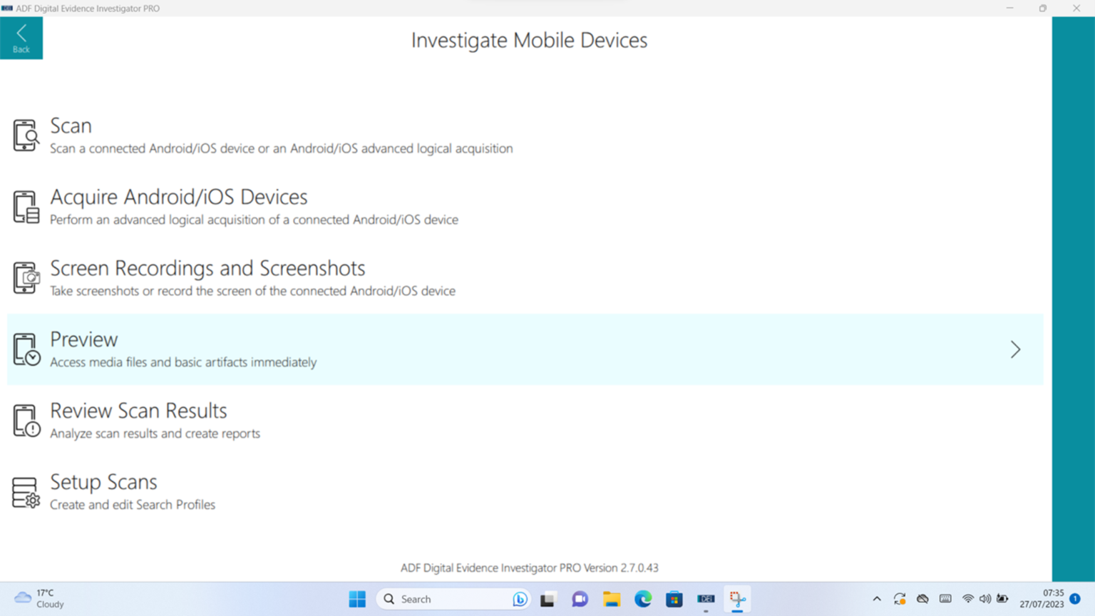 Digital Evidence Investigator PRO (DEI PRO) From ADF Solutions ...