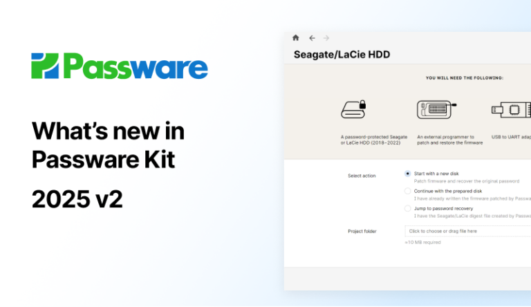 Passware Kit 2025v2 Released: Decrypt Seagate and LaCie Drives ...