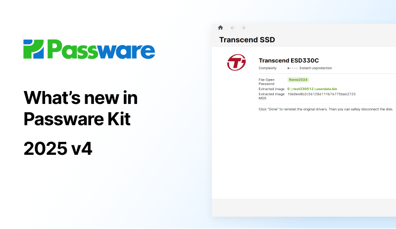 Passware Kit 2025v4 Released: Unlock Transcend Portable SSDs - Forensic ...