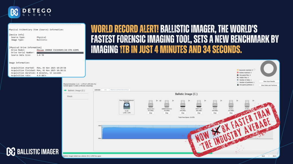 Detego Global Smashes Forensic Imaging Speed Records With Ballistic ...